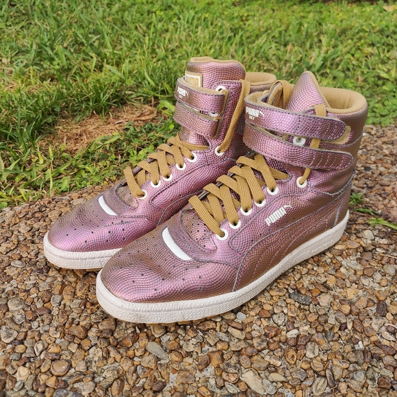Puma | Shoes | Puma Men Sky Ii Hi Holographic Purple Gold Size 7 ...